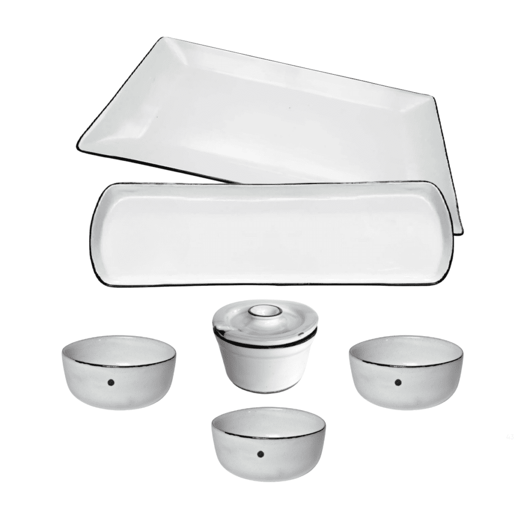 Dine on Valentine Serving Platter Set - Argilla Pottery Online Shop
